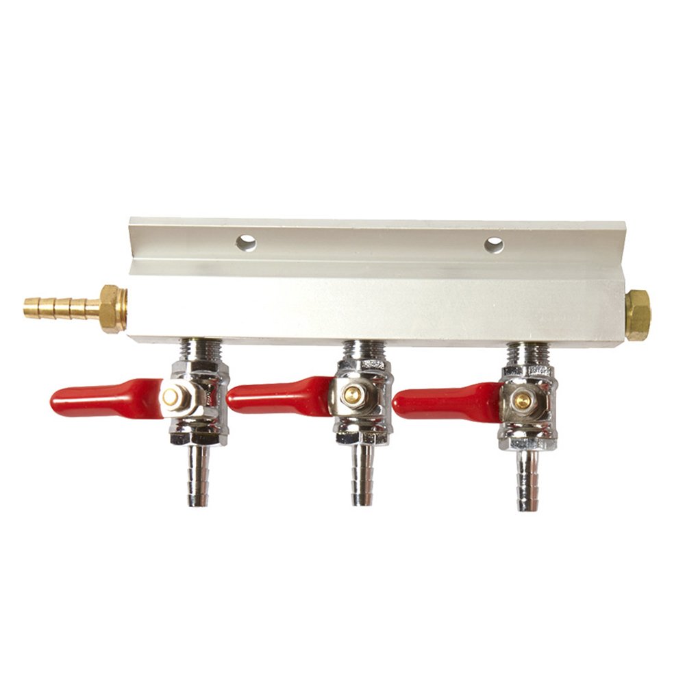 Amazon.com: Three Way Compressed Gas Manifold Gas Line Splitter: Home ...