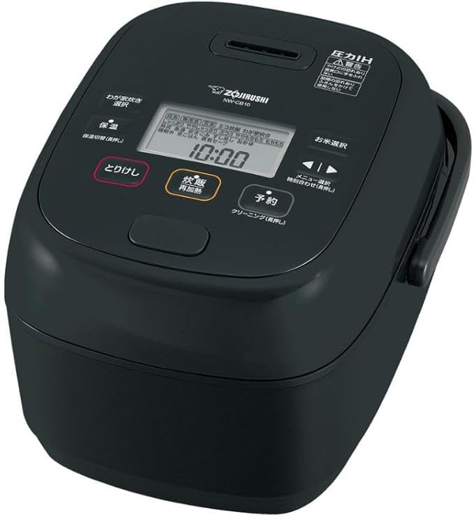 Amazon | 象印 炊飯器 圧力IH炊飯ジャー 5.5合炊き 極め炊き NW-CB10-BA ブラック | 象印マホービン(ZOJIRUSHI) | 炊飯器