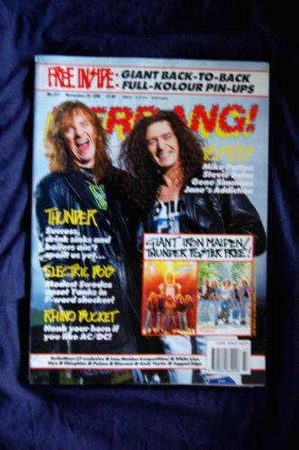 Kerrang Magazine #317 Megadeth +Free Iron Maiden Poster: Kerrang ...