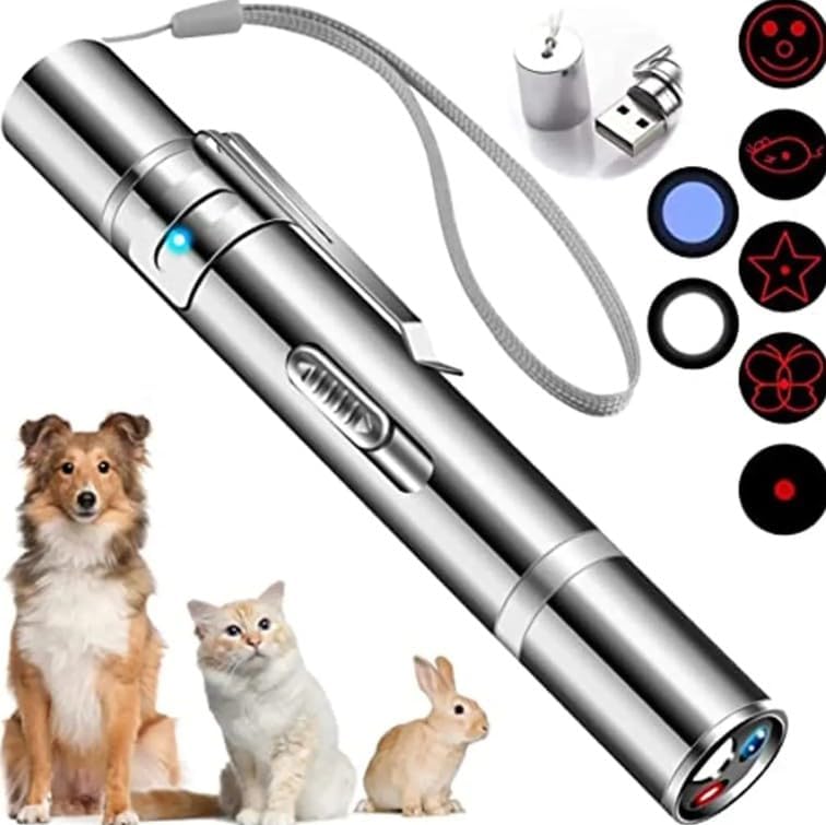 TechNest Laser LED Pointer für Katzen und Hunde, 7-in-1 Interaktives ...