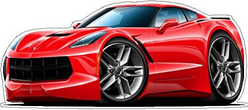 Amazon.com: 2014-15 Corvette C7 Coupe Wall Decal 2ft Long Vinyl ...
