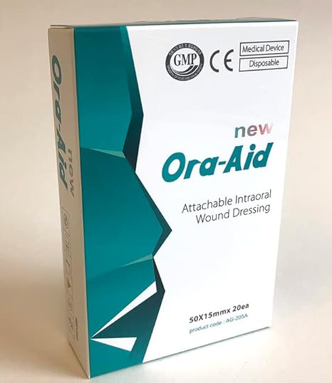 Amazon.com: Ora-Aid Attachable Intraoral Wound Dressing, Protect ...