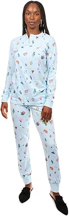 MeMoi Women's Bear and Campfire Fun Two-Piece PJ Set in a Bag at Amazon ...