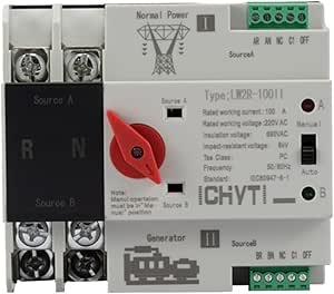 LW2R AC ATS 2P 3P 4P 220V 690V 100A 125A Solar PC Class Dual Power Automatic Transfer Switch(2P ...