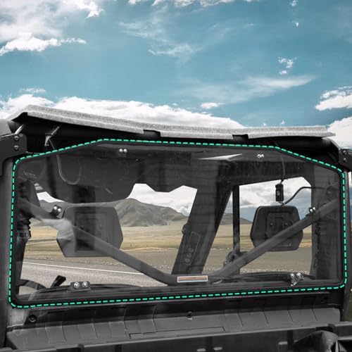 Amazon.com: HAKA TOUGH Rear Windshield for Can Am Defender Accessories ...