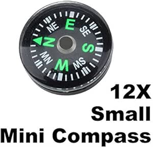 Amazon.com: 12 Pieces/Set 20mm Small Mini Compasses : Sports & Outdoors