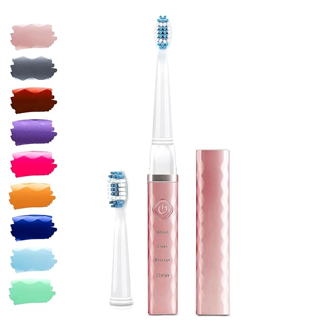 Amazon.com: Pop Sonic USB Sonic Toothbrush Charge Anywhere (Rose Gold ...