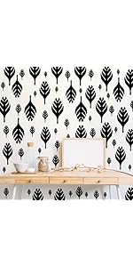 Amazon.com: Botanical Leaf Wall Stickers Green Leaves Wall Stickers ...