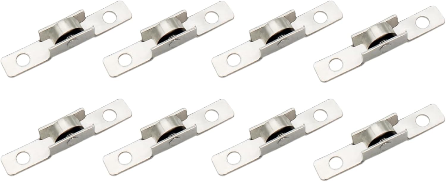 Amazon.com: LBTODH 8PCS Sliding Window Roller Silver Metal Wheels for ...