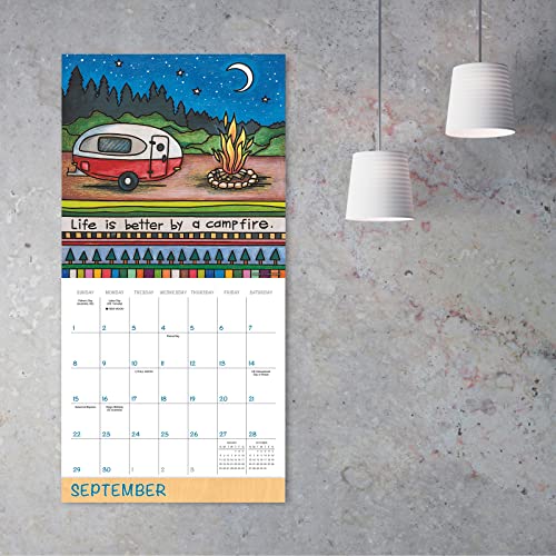 Happy Camper 2024 16-Month Calendar: Life Is Better by a Campfire ...