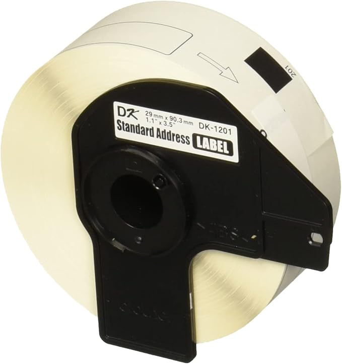 Amazon.com: Brother Genuine DK1201 Die-Cut Standard Rolled Address ...
