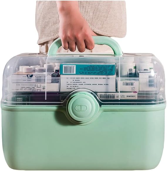 Amazon.com: First Aid Storage Box Plastic Medical Storage Containers 3 ...