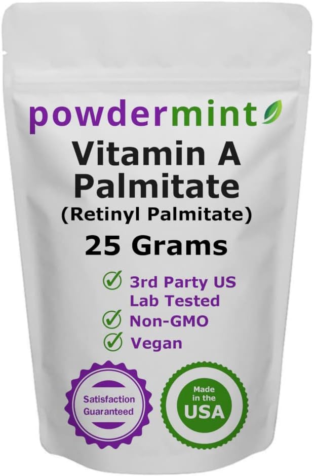 Amazon.com: powdermint Vitamin A Powder (Palmitate Powder, Retinyl ...