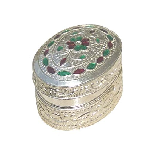 Ankit Collection Sterling Silver Sindoor Box / Sindoor Dani for Pooja ...