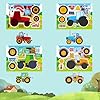 Amazon.com: Dorgua 24 Sheets Farm Tractor Make a Face Stickers ...