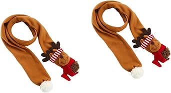 TENDYCOCO 2 Uds Bufanda De Navideño Bufandas Navideñas Bufanda Para ...