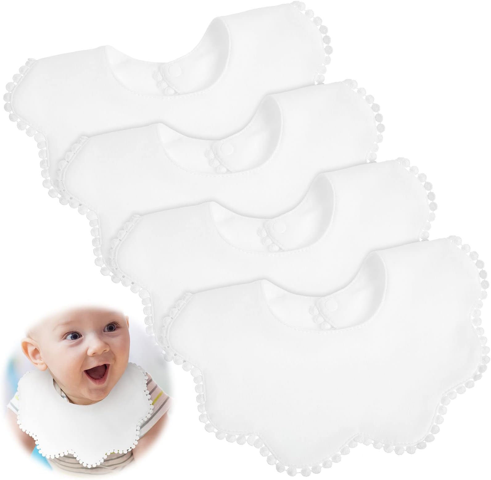 Amazon.com: MeruniSkyBirds 2 Pack Baby Drool Bibs,Drooling and Teething ...