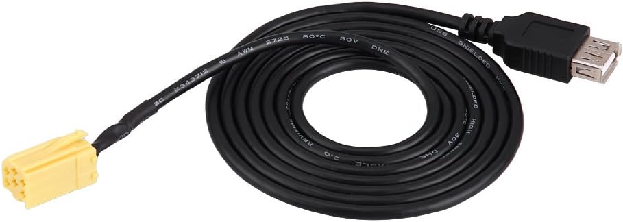 Keenso MINI-ISO USB Cable, Car USB Adapter Cable MINI-ISO 6Pin ...