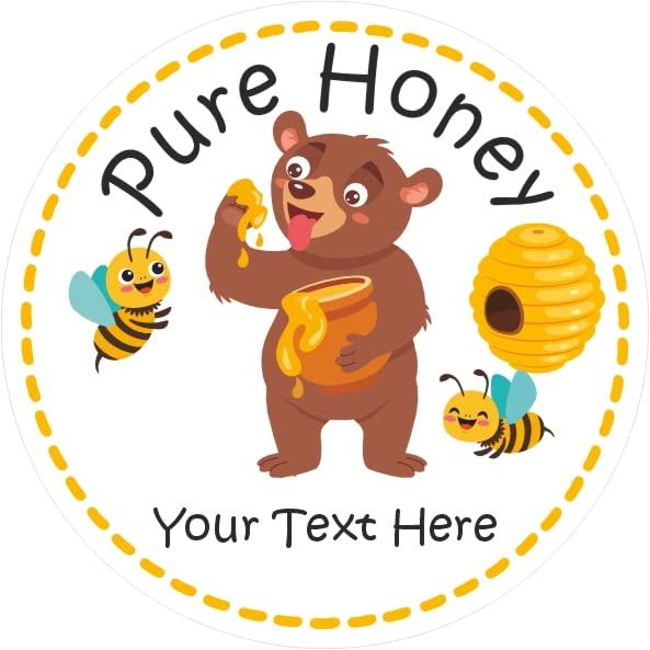 39 Personalised Honey Jar Labels, Stickers : Amazon.co.uk: Home & Kitchen