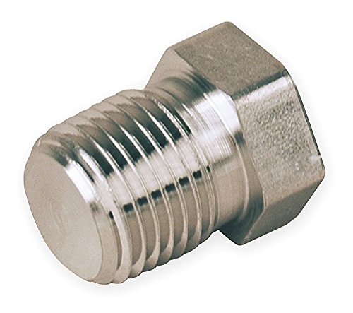 Parker 4 PH-SS Stainless Steel 316 Pipe Fitting, Hex Head Plug, 1/4 ...