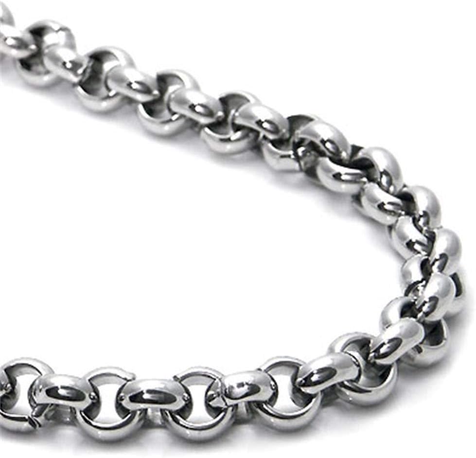 Titanium 6MM Rolo Men's Necklace Chain 16" | Amazon.com