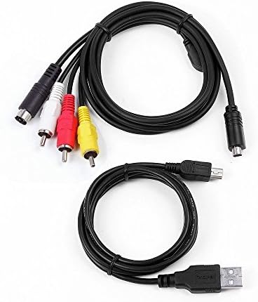 Amazon.com: 5 Feet AV A/V Audio Video TV-Out Cable Cord for Sony ...