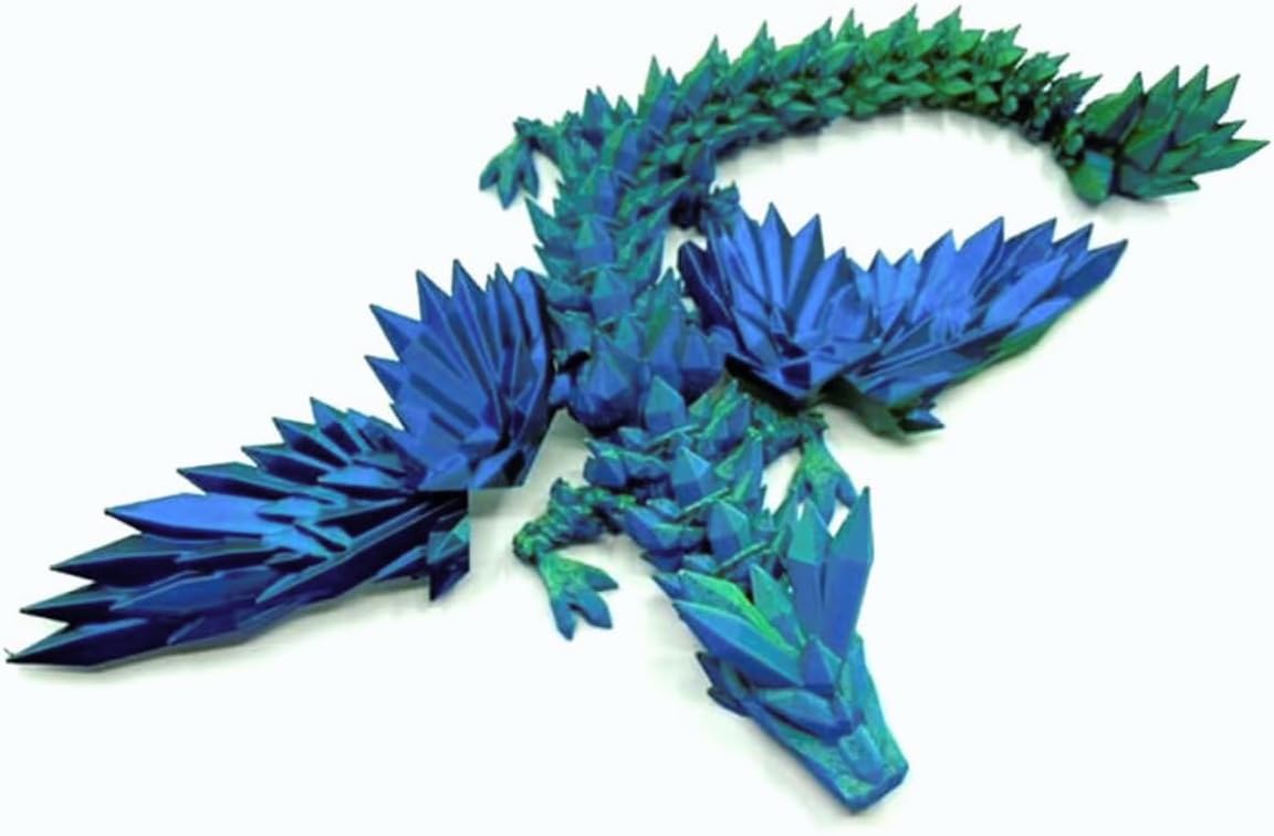 Amazon.com: Generic Crystal Winged Dragon - Articulated Dragon with ...