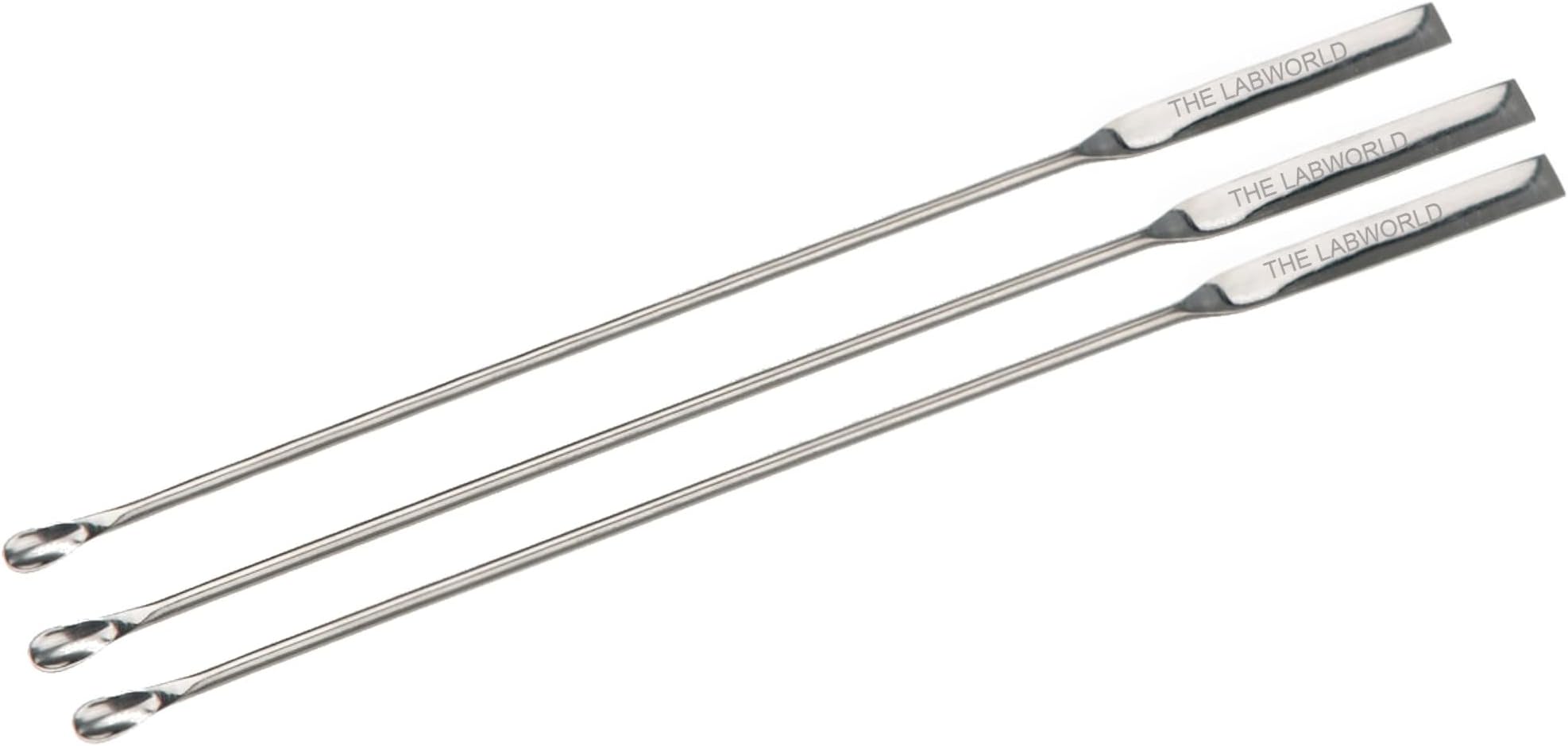 Labworld Stainless Steel Micro Wire Spatula Spoon double ended for ...