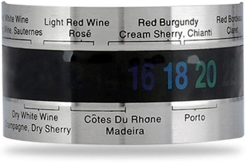 TEBI Wine Thermometer Stainless Steel Wine Temperature Bracelet Steel w ...