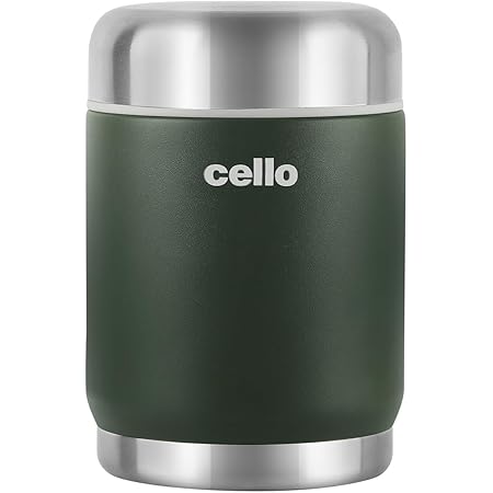 Cello Duro Supee Tuff Steel Vacuum Insulated Flask 400ml, Green | Hot ...