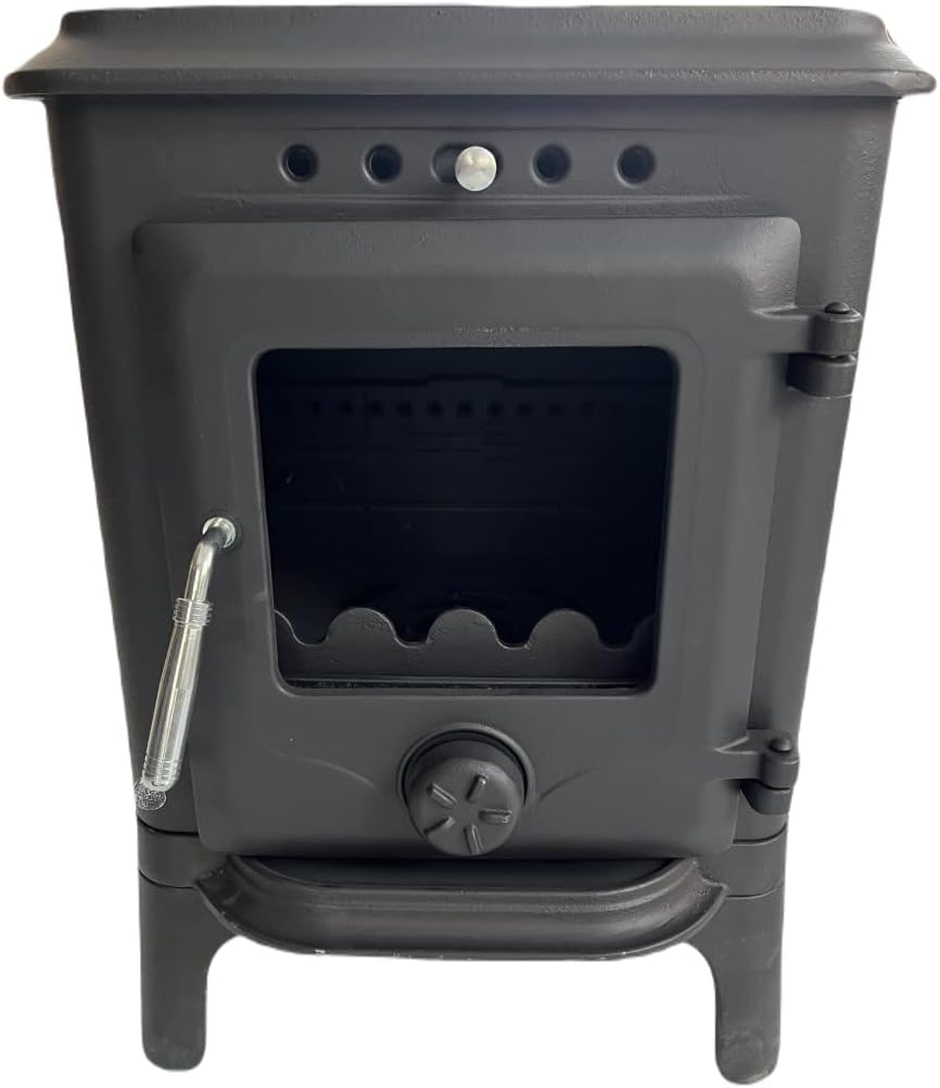 Amazon.com: Mini cast iron wood burning stove, camping, boat, van ...