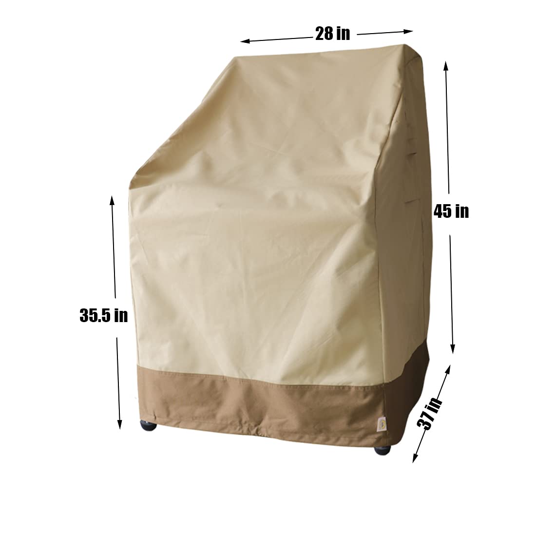 Snapklik.com : Vanteriam Patio Stackable Chairs Cover - Durable And ...