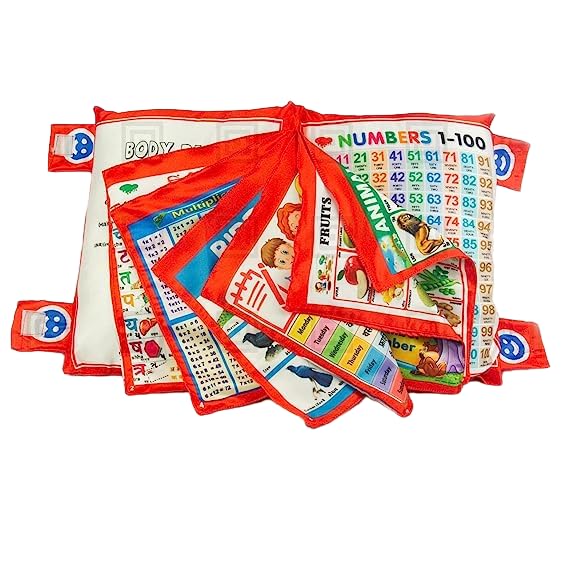 Velvet Learning Cushion Pillow Book Kids with English | Alphabet ...