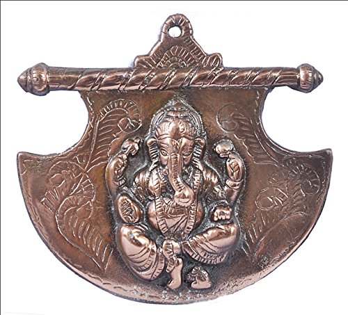 Buy Wall Hanging Pankha Ganesh Gun Metal Copper Colour God Idol by JY ...
