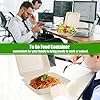 Amazon.com: Compostable Clamshell To Go Food Containers with lids 10 ...