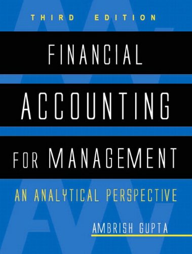 Financial Accounting for Management: An Analytical Perspective: Gupta ...