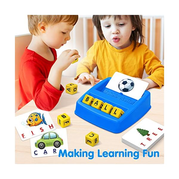 NARRIO Educational Toys for 3 4 5 Year Old Boys Gift, Matching Letter ...