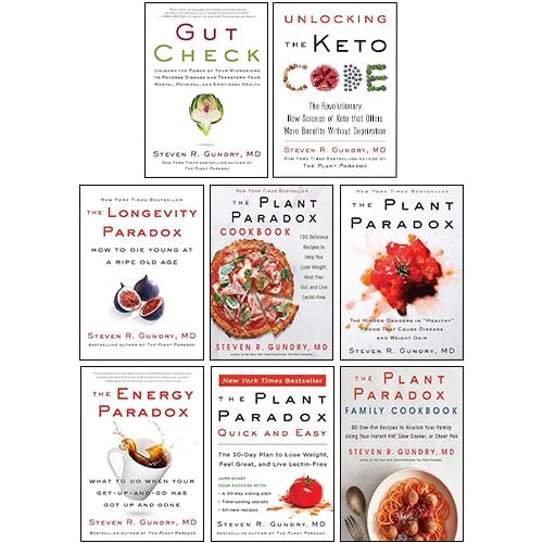 Paradox Collection 8 Books Set By Dr. Steven R Gundry MD(The Energy ...