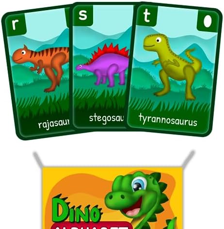 Buy Jumbo Size Dinosaur Cards (2-6 Yrs) 4 Games, 12 Activities, 26 ...