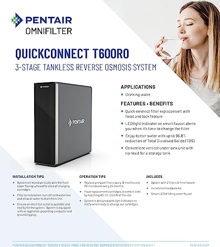 Pentair OMNIFilter QuickConnect ROM-24M Reverse Osmosis Membrane, for ...