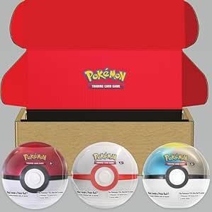 Amazon.com: Pokémon TCG: Poké Ball Tin 3-Pack Bundle 2024- Poké Ball ...