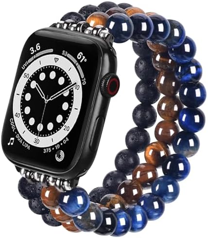 Amazon.com: V.R.HOPE Natural Stone Watch Band Beaded Bracelet ...