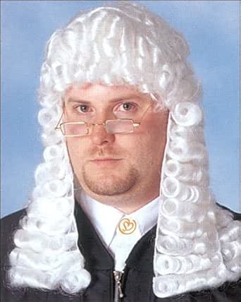 Costume Culture Perruque Judge Deluxe pour homme, BLANC, Taille unique ...