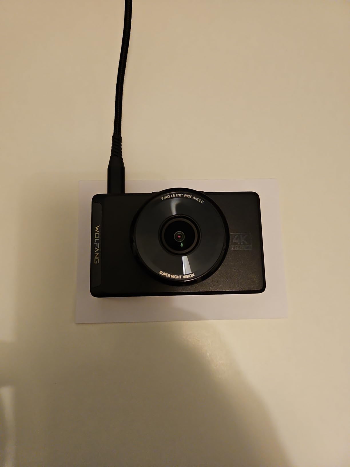 WOLFANG Dashcam Avant Arrière, Caméra embarquée Avant arrière 4K avec ...