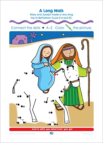 Snapklik.com : School Zone - Bible Dot-to-Dots ABCs Workbook - Ages 3 ...
