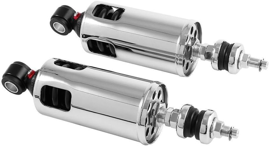 Amazon.com: VLGCLBK Chrome Rear Suspension Heavy Duty Rear Shocks ...