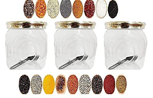 Stager Plastic Jar and Container 2000 ml - Air Tight Silver Lid for ...