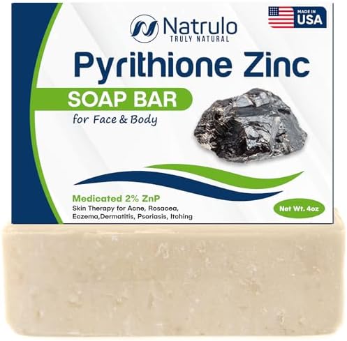 Amazon.com: Pyrithione Zinc Soap Bar for Face & Body, 4oz | Medicated 2 ...
