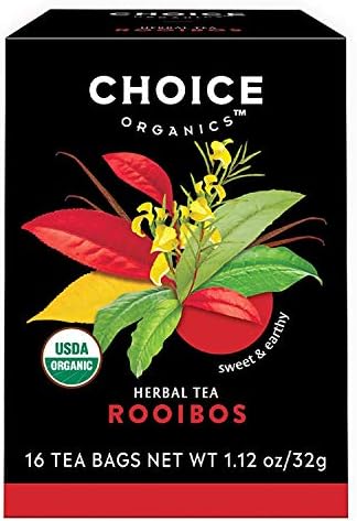 Amazon.com : Choice Organic Teas Rooibos Red Bush Tea, 16 BAGS (Pack of ...