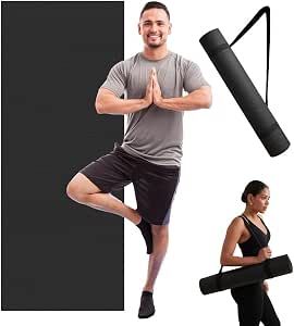 Amazon.com : Thick Yoga Mat for Exercise & Pilates – Non Slip Yoga Mats ...